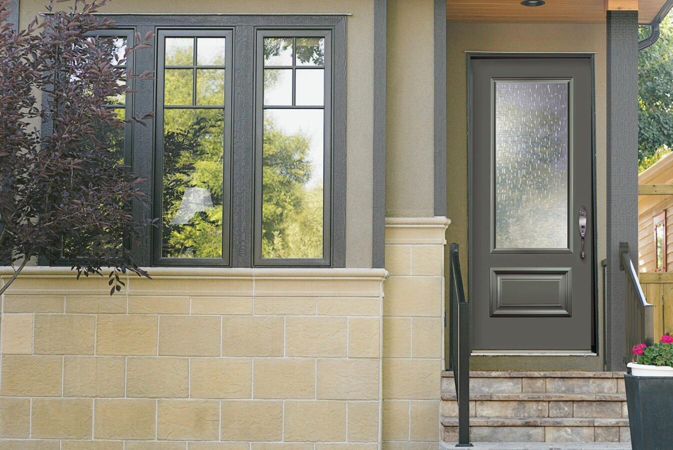 Obscure Door Glass Ecoline Windows